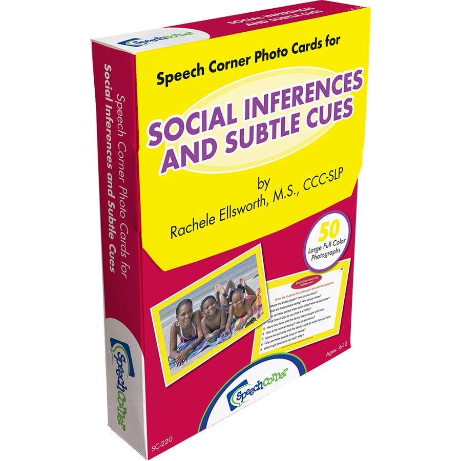 Social Inferences and Subtle Cues - Speech Corner Photo Cards – Talk ...