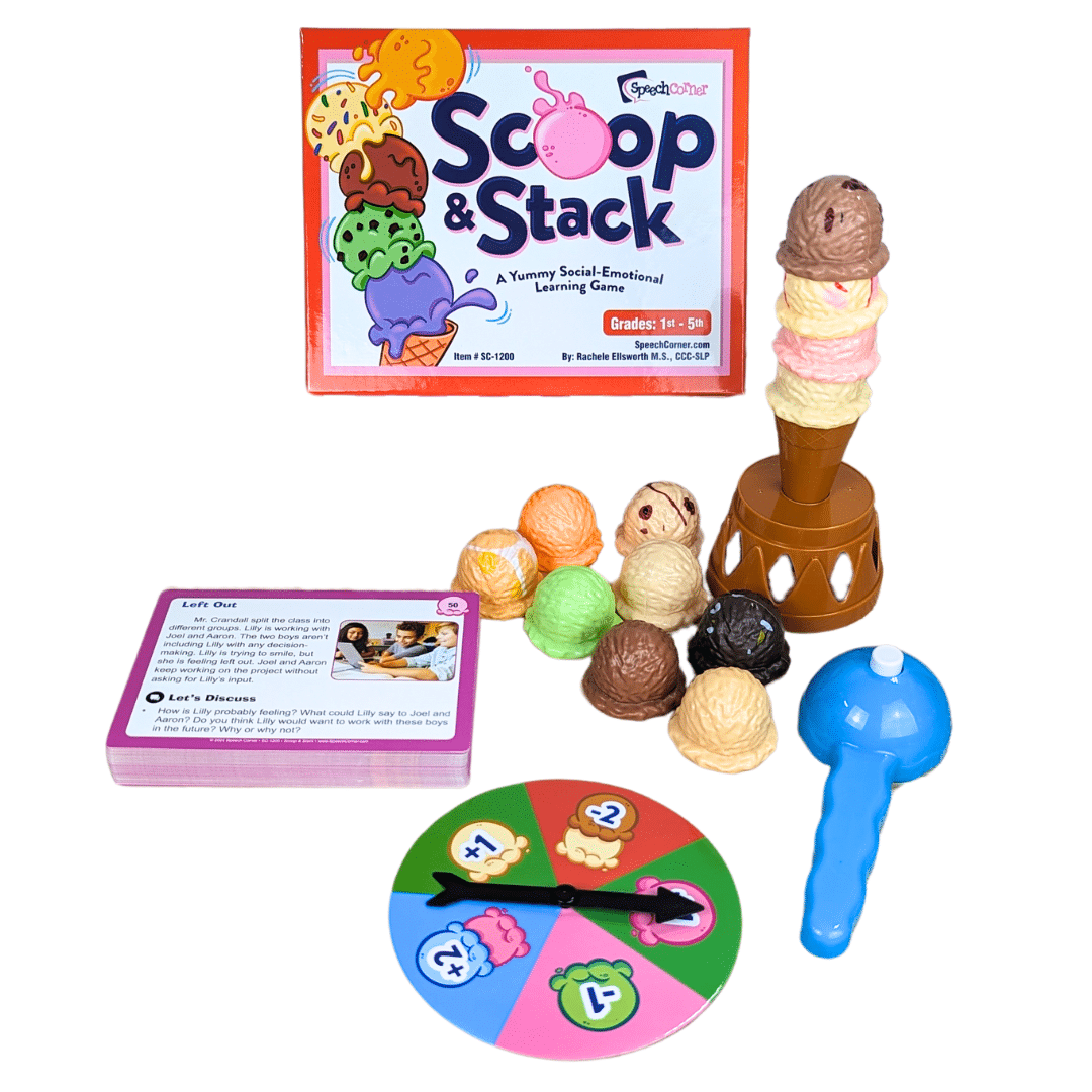 Scoop & Stack Social Emotional Learning Game – Talk and Teach