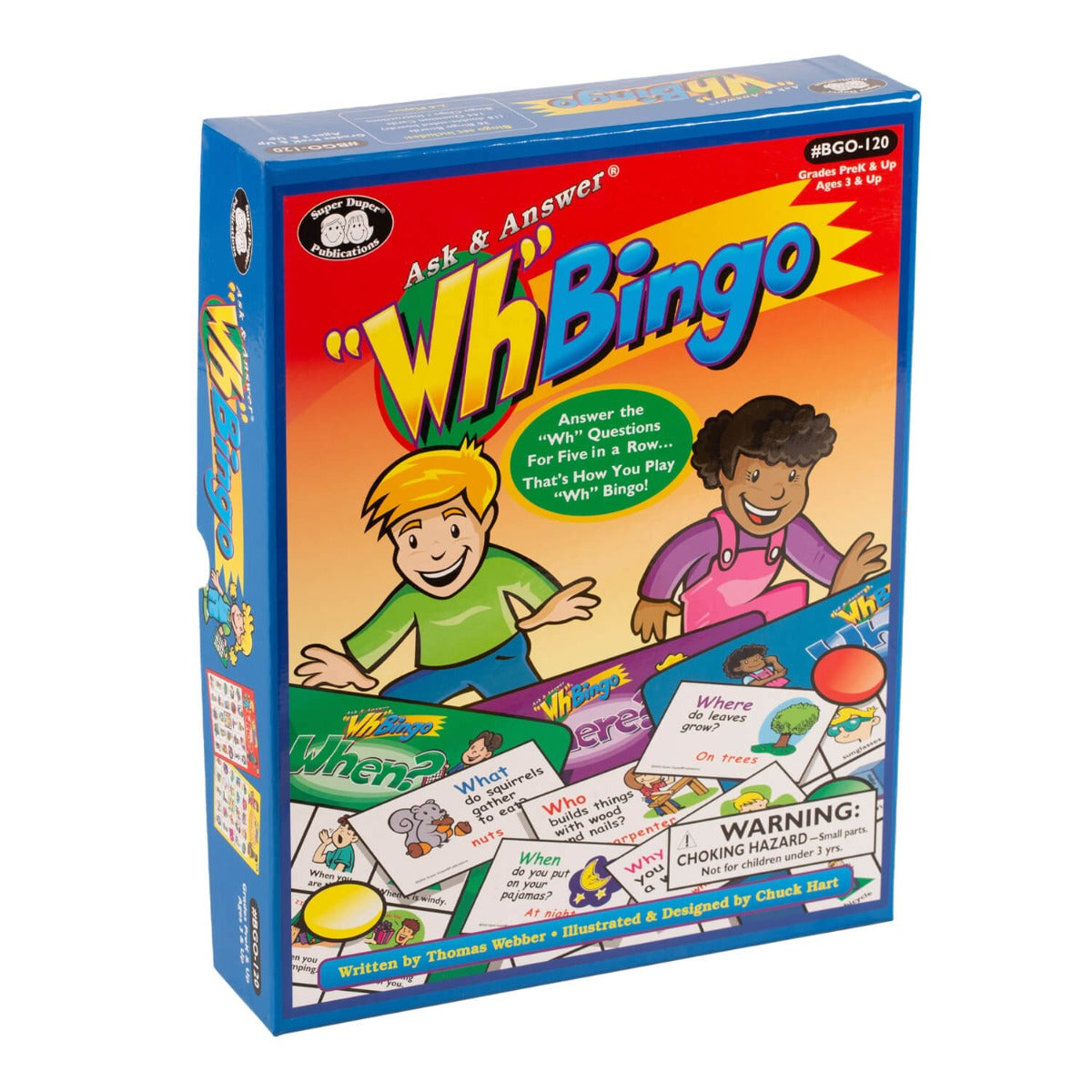 Ask & Answer "Wh" Bingo Board Game – Talk and Teach